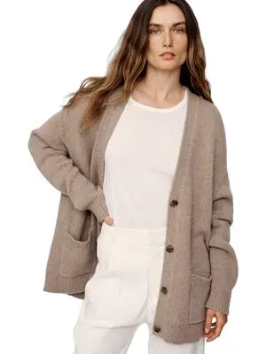 Jenni Kayne Cashmere Spencer Cardigan - Brown