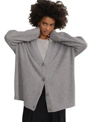 Jenni Kayne Cashmere Cocoon Cardigan - Heather Grey