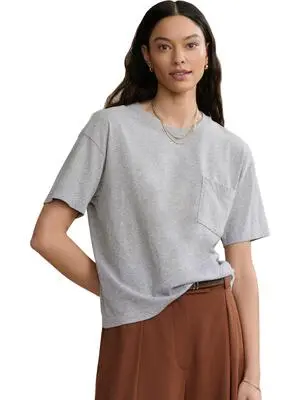 Jenni Kayne Vintage Pocket T-shirt - Heather Grey