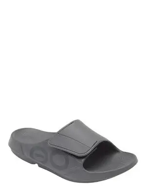 OOFOS Ooahh Sport Flex Slide Sandal - Slate