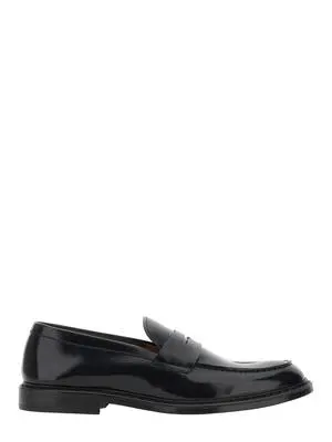 DOUCAL'S Doucal's Leather Loafers Black