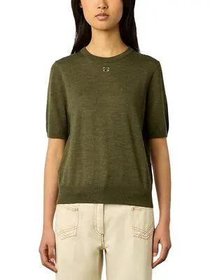 Gerard Darel Lysea Wool Tee Khaki