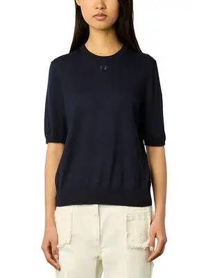 Gerard Darel Lysea Wool Tee - Navy