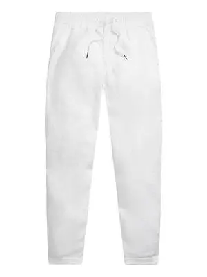 Polo Ralph Lauren Slim Tapered Linen Pants - White