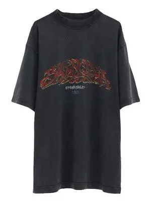 Balenciaga Medium Fit T-shirt - Dark Gray