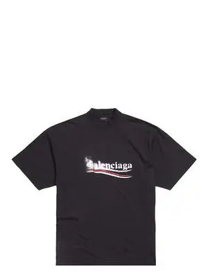 Balenciaga Political Stencil T-shirt - Black/white