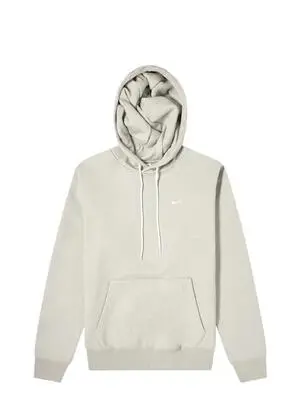 Nike Nikelab Solo Swoosh Fleece Hoodie - Light Bone
