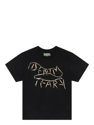 DENIM TEARS Chicken Bone Tee Shirt - Black