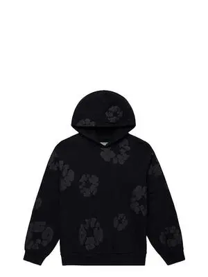 DENIM TEARS Cotton Wreath Hoodie - Black Monochrome