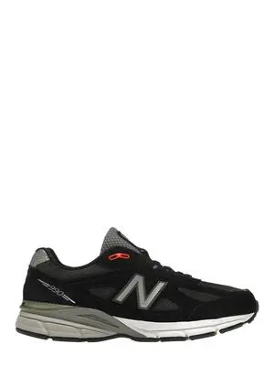 NEW BALANCE 990v4 Sneakers Black/olive/orange