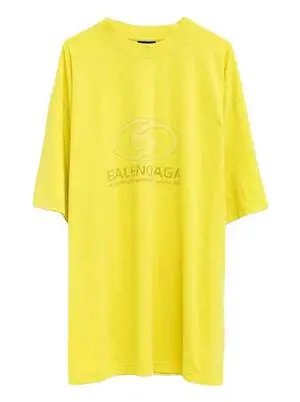 Balenciaga Surfer T-shirt Medium Fit - Yellow