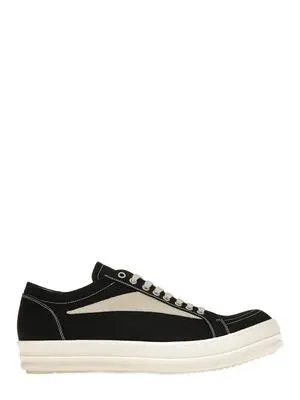 Rick Owens Lido Vintage Low Sneakers - Black/milk