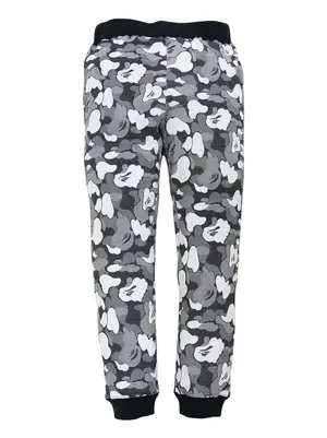 A BATHING APE Stripe Abc Camo Sweat Pants - Black