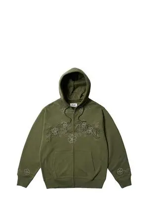 PALACE Flexus Zip Hoodie - The Deep Green