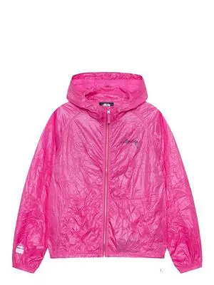 StÜssy Wrinkled Nylon Beach Shell Jacket - Magenta