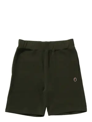A BATHING APE Ape Head One Point Sweat Short - Olive Drab