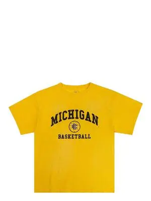 ERIC EMANUEL Ee College Michigan Tee Shirt - Washed Maize