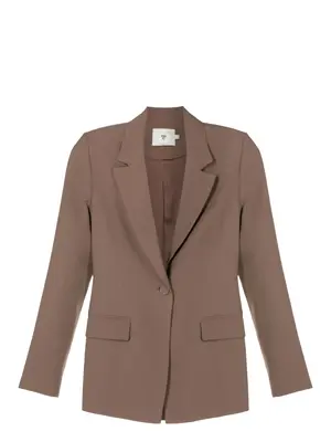 MISCI Cora Single-breasted Blazer - Brown
