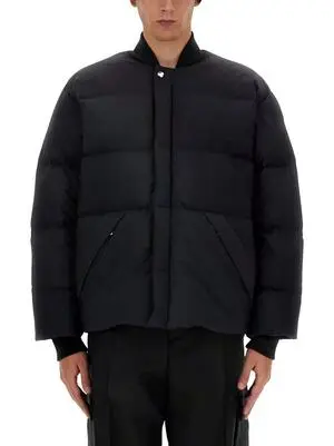 Off-White Logo-motif Padded Jacket - Black