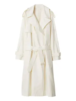 Burberry Gabardine Double-breasted Trench Coat - Neutrals