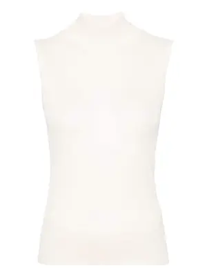 LEMAIRE Sleeveless Knit Top - Neutrals