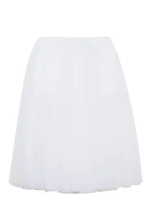 BLACK COMME DES GARÇONS Tulle Midi Skirt - White