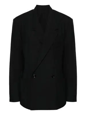 LEMAIRE Double-breasted Blazer - Blue