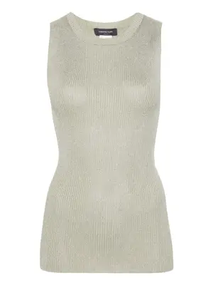 Fabiana Filippi Ribbed-knit Tank Top - Green
