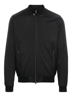 Herno Logo-plaque Bomber Jacket - Black