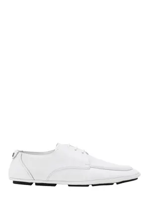 Dolce & Gabbana Logo-plaque Leather Derby Shoes - White