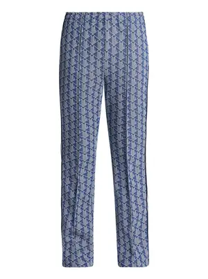 Lacoste Monogram-pattern Track Pants - Blue