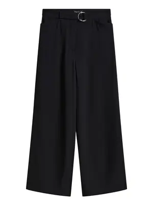 AGNÈS B. Pleat-detailing Flared Trousers - Black