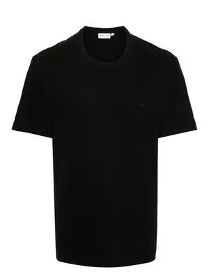 Calvin Klein Logo-patch Cotton T-shirt - Black
