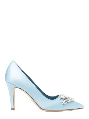 Manolo Blahnik 90mm Palos Pumps - Blue