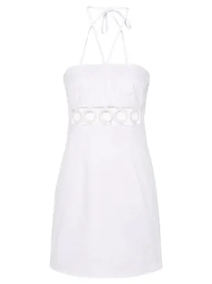 Dsquared2 Woodstock Denim Mini Dress - White