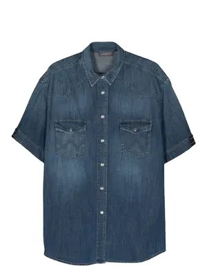 LORENA ANTONIAZZI Lorena Antoniazzi Short-Sleeve Denim Shirt