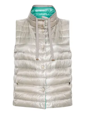 Herno Reversible Padded Gilet - Grey