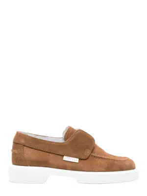 LE SILLA Yacht Suede Loafers - Brown