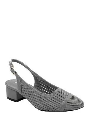 DAVID TATE Glenna Slingback Sandal - Gray