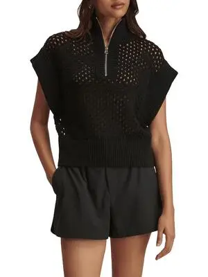 Varley Gaines Half Zip Sweater - Black