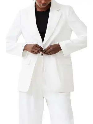 French Connection Harrie Single-button Blazer - Summer White