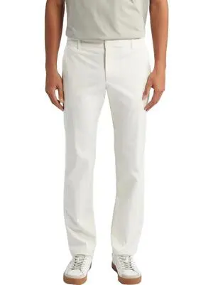 FRAME Slim Fit Stretch Cotton Chinos - White Canvas