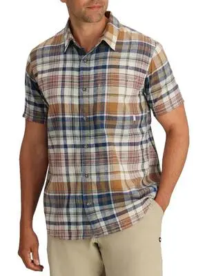 OUTDOOR RESEARCH Weisse Plaid Short Sleeve Button-up Shirt - Bronze