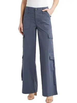 Wit & Wisdom High-Waist Cargo Pants Shadow