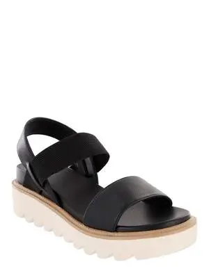 Mia Jene Platform Wedge Sandal - Black