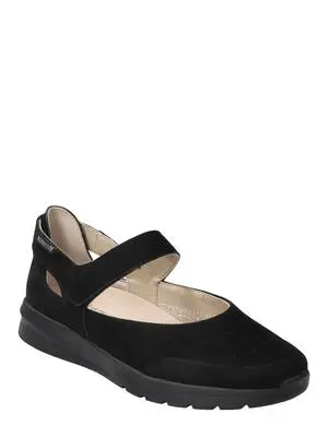 Mephisto Mephisto Marsia Mary Jane Flat Black Bucksoft