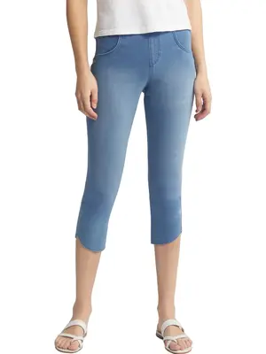 Hue Game Changing Crop Leggings - Classic Light Wash