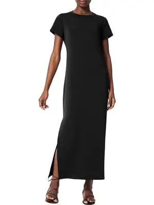 Spanx SPANX® Airessentials Stripe Side Slit Maxi Dress Very Black