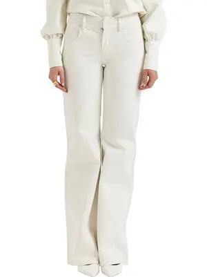 House Of Cb Marli Wide-leg Jeans - Ivory
