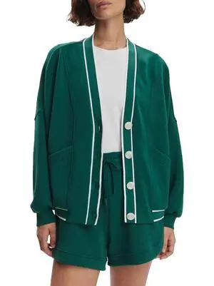 Varley Decker Off Court Sweatshirt Cardigan - Forest